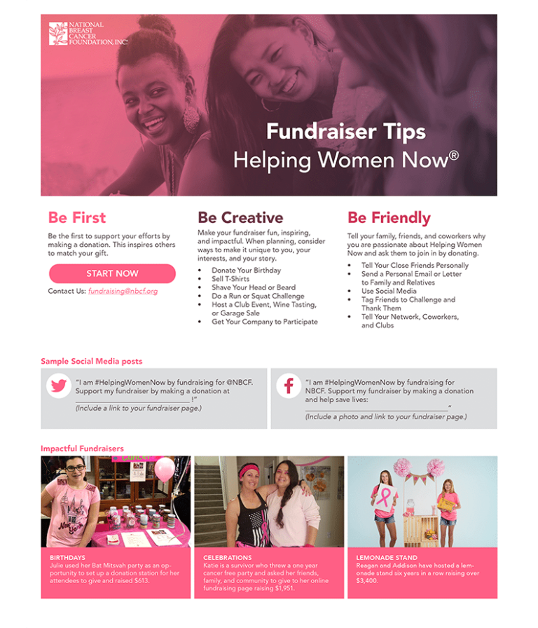 Fundraise - National Breast Cancer Foundation