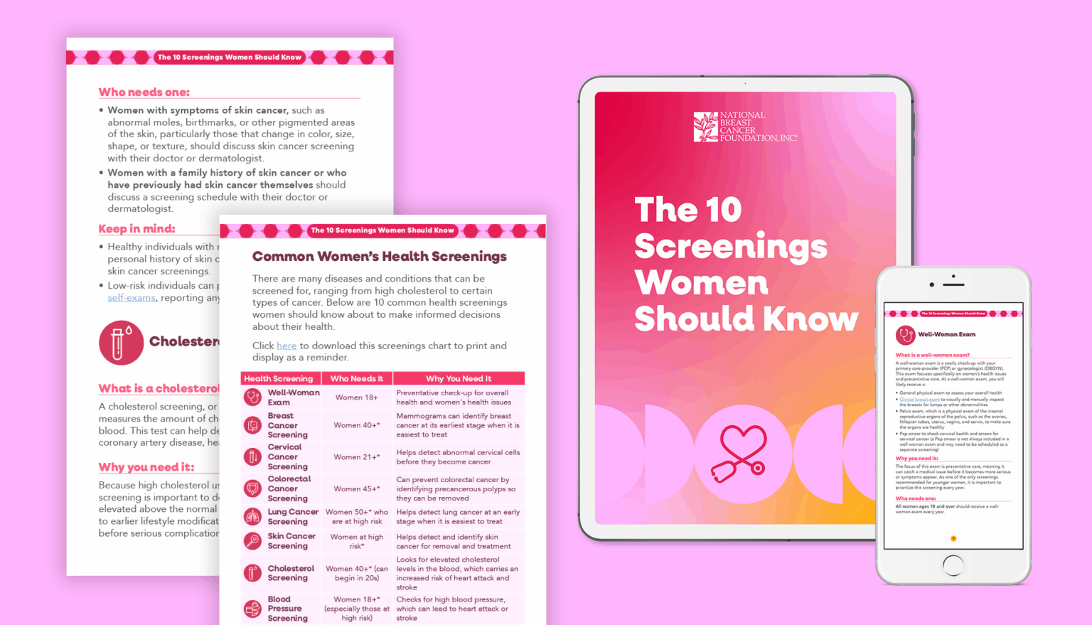The 10 Screenings Women Should Know - National Breast Cancer Foundation