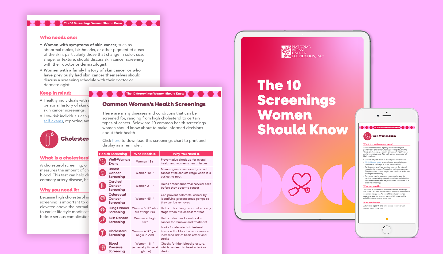 The 10 Screenings Women Should Know - National Breast Cancer Foundation