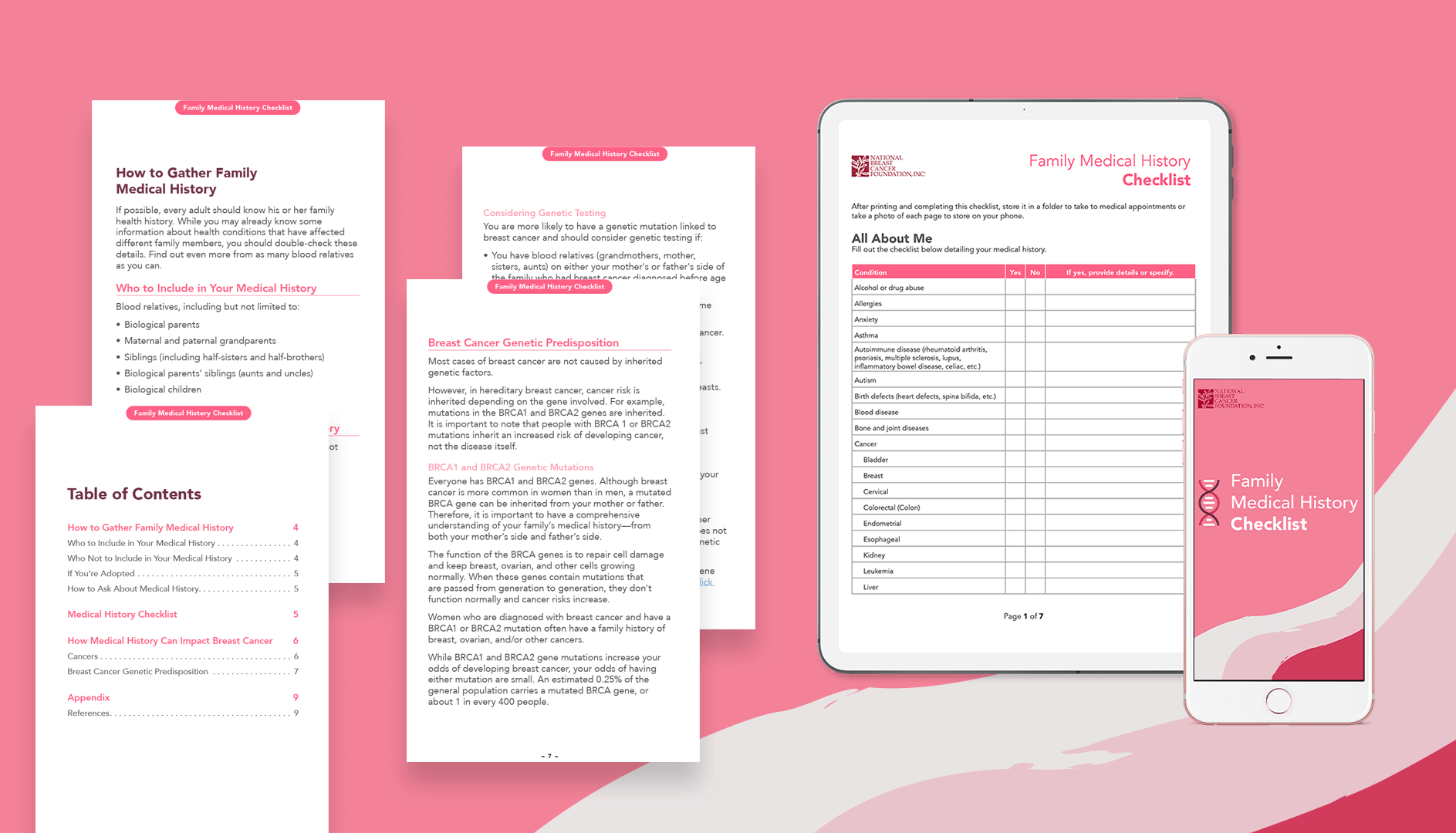 Family Medical History Checklist - National Breast Cancer Foundation